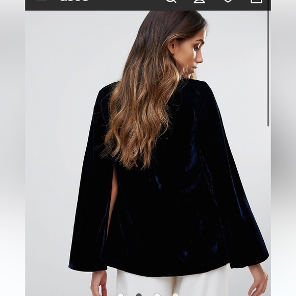 Rare London | Jackets & Coats | Rare London Velvet Cape Jacket | Poshmark